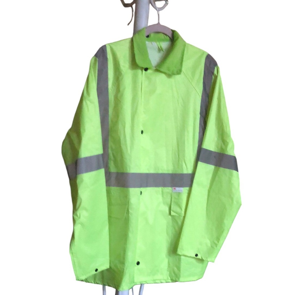 Extra Large Fluorescent Green Reflector Jacket Long S… - Gem